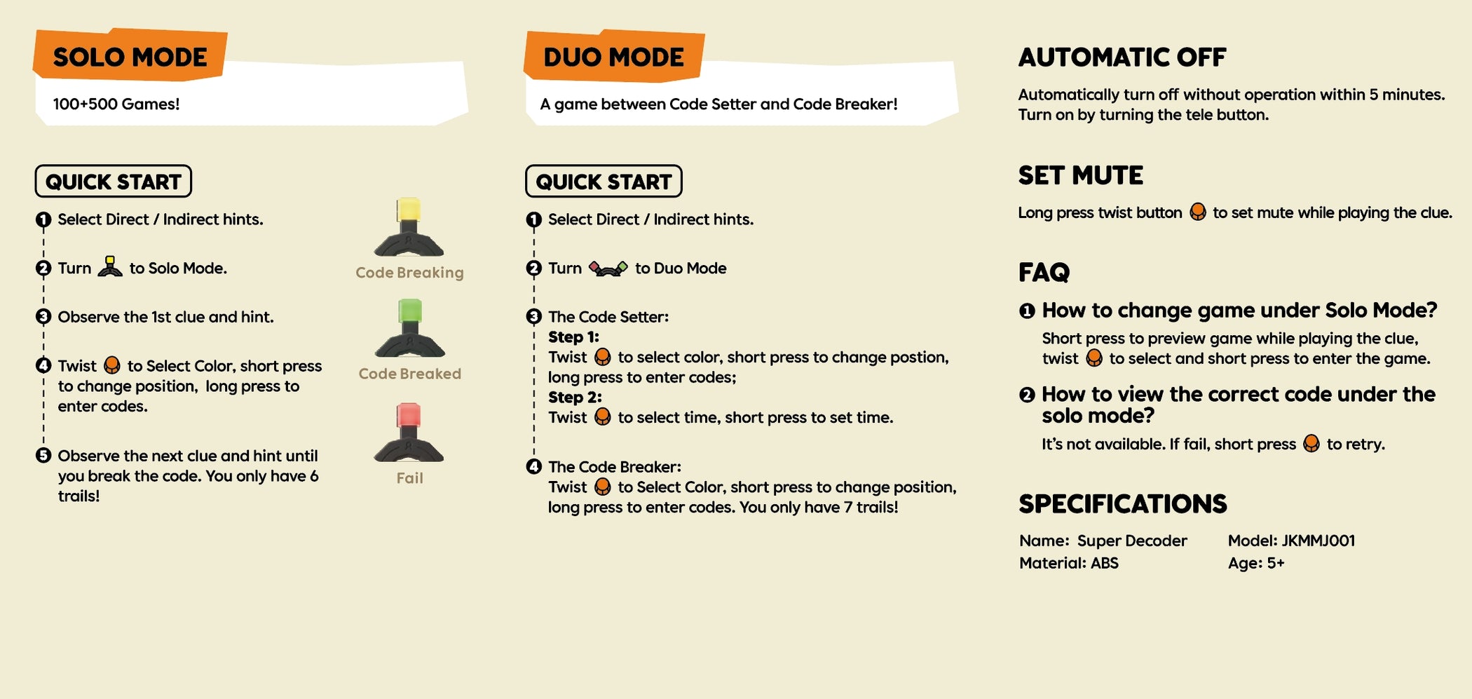 GiiKER Super Decoder – The Ultimate Code-Breaking Game! – Smarter Objects